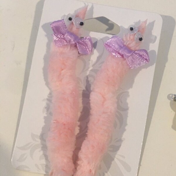 Worm on a String Earrings for Pierced Ears - Etsy