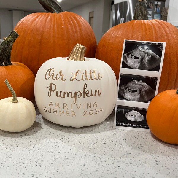 Fall Baby Shower Decorations, Pumpkin Gender Reveal, Pregnancy ...