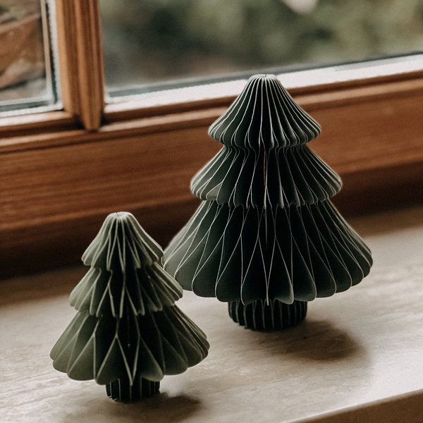 Paper Tree, Minimalist Christmas Tree, Sustainable Table Decoration ...