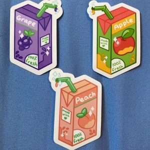 Juice Box Sticker Pack - Etsy