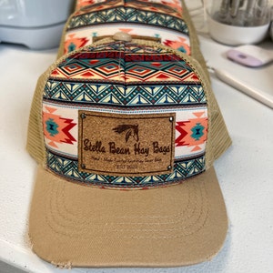 Infant or Child's Snap Hat With Leather Patch - Etsy