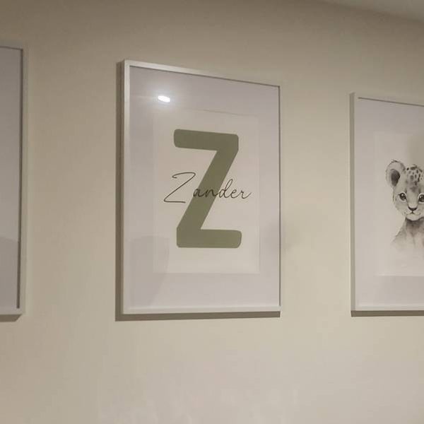 Custom Initial Print| Printable Name Sign| Personalized Name Print ...