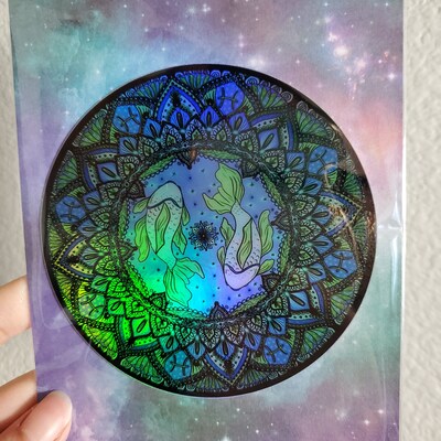 Mini Moon Phase Mandala Sticker - Etsy