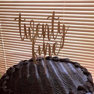 Twenty Fine Cake Topper/ 29th Birthday/ 25th Birthday - Etsy