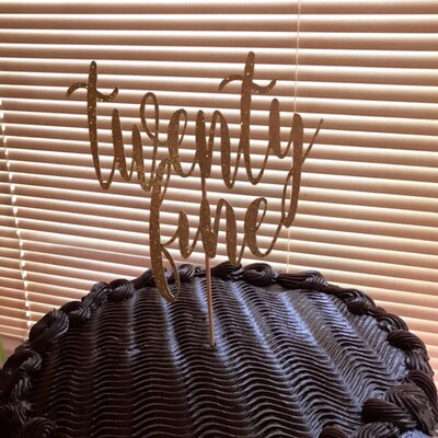 Twenty Fine Cake Topper/ 29th Birthday/ 25th Birthday - Etsy