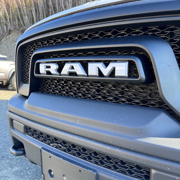 CLASSIC / WARLOCK Only RAM Grill Emblem Decals 2019 2020 2021 2022 2023 ...