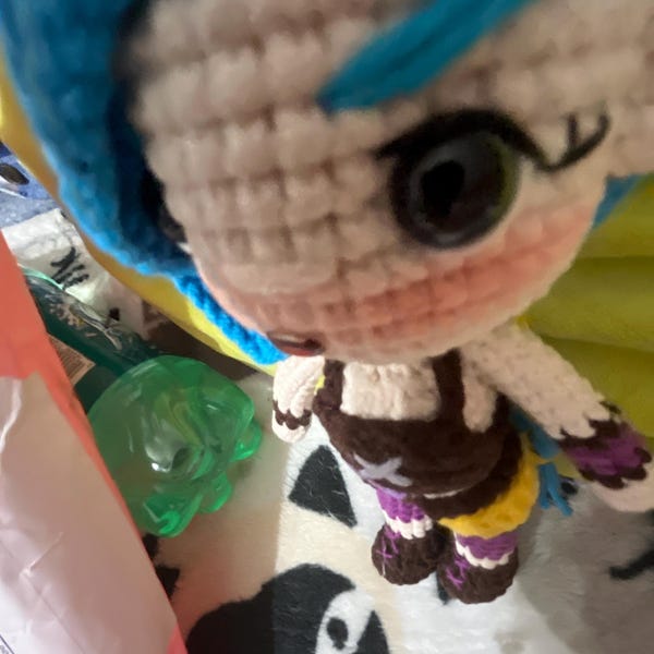Crochet Arcane Jinx Plush Doll - Criminal Character LOL Stuffed Toy ...