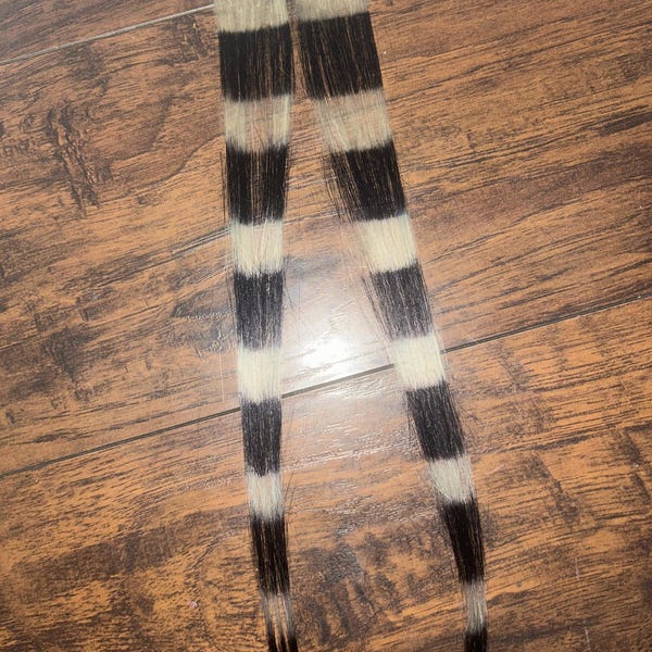 Custom Scene Kid Raccoon Tail Hair Extension - Etsy