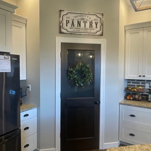 Custom Family Pantry Sign, Personalized Pantry Sign, Kitchen Wall Decor ...