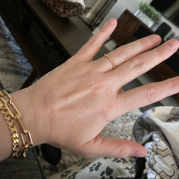 Gold Link Chain Bracelets, Stack Bracelets, 18k Gold Filled Bracelets ...