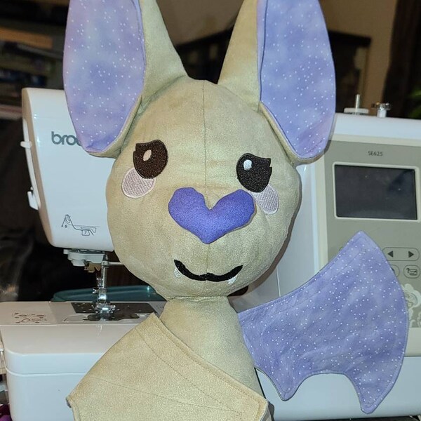 Bat Plushie Sewing Pattern Digital PDF, Bat Plush Pattern, Halloween ...