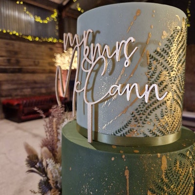 Personalised Cake Topper Original Design and Font Combined - Etsy