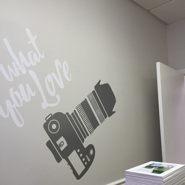 Photo Camera Wall Vinyl Decal Photography Studio Stickers Vinyl Art ...