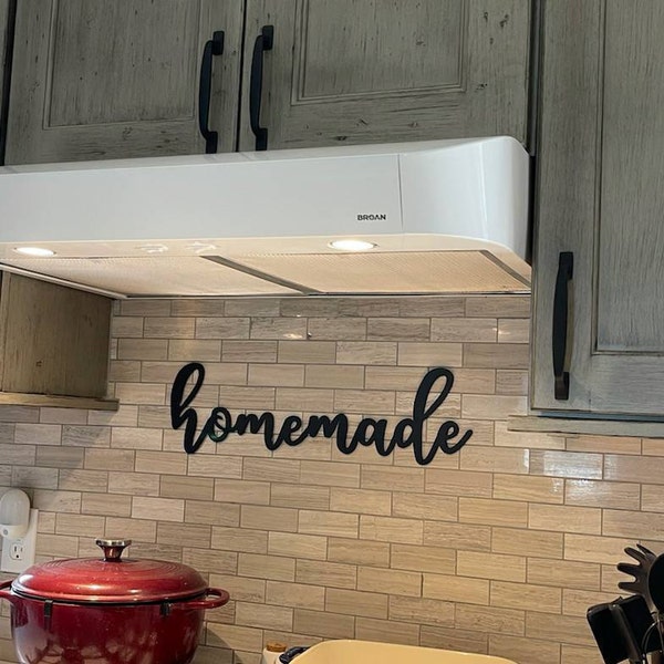 Homemade Farmhouse Kitchen Sign Home-made Metal Sign Rustic Home Decor ...