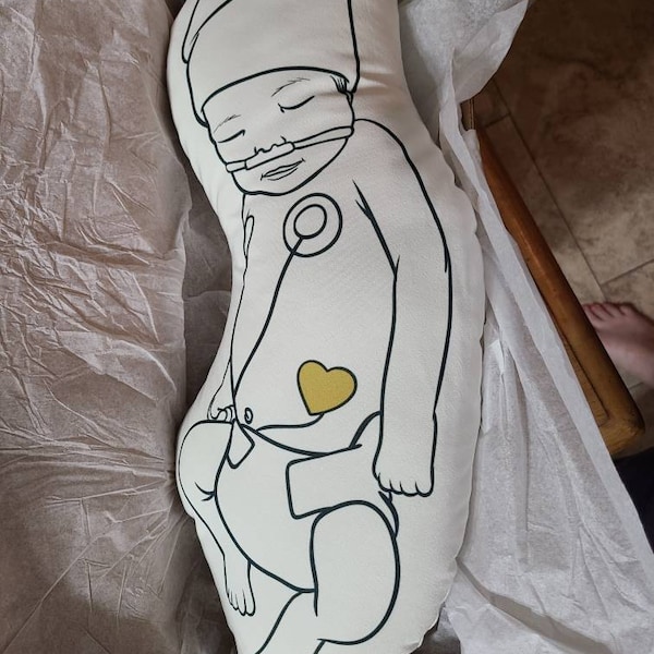 Customized Life-size Newborn Baby Pillow Birth Gift Keepsake - Etsy