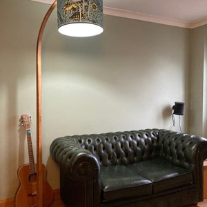 Rustic Floor Stand Lamp Solid Oak Lamp Vintage Rustic Style - Etsy UK