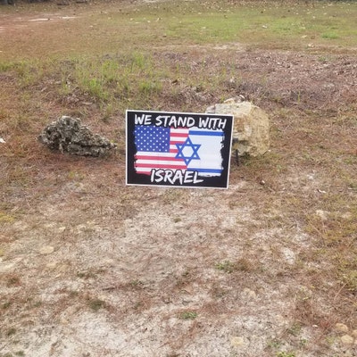 Personalize Custom Black Background Yard Sign 24 X 18, or 36 X 24 Inch ...