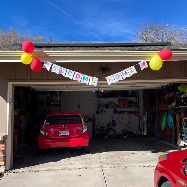 DIY Welcome Home Banner / Coloring Pages / Digital File. Print at Home ...