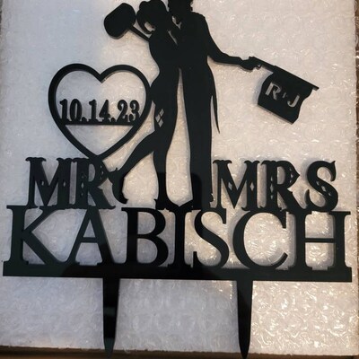 Wedding Cake Topper,joker and Harley Quinn Cake Topper,mr and Mrs Cake ...