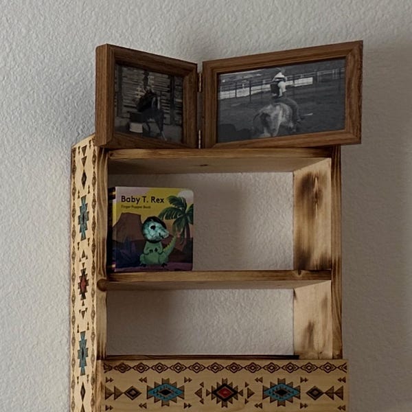 Rustic Wood Western Shelf: Handmade Home Decor Accent Shelf - Etsy