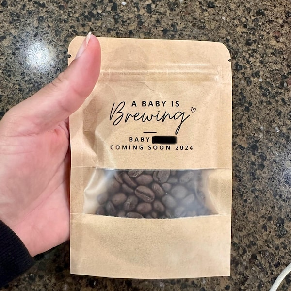Personalized Coffee Favor Bags Grounds for Celebration Wedding Coffee ...