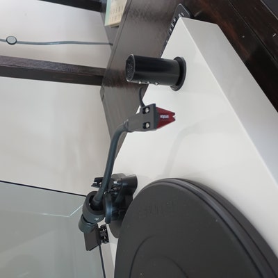 Long Brass LED Light for High Platter Vinyl Record Players Rechargeable ...