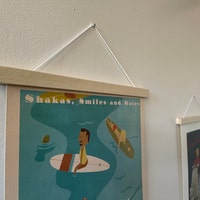 Hanging Wooden Magnetic Picture Frames Hanging Frame Magnetic Poster ...