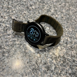 Multicolor Nylon Fabric Smart Watch Band Sport Fitness Quick on Loop ...