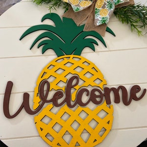 Pineapple Sign Welcome Sign Pineapple Welcome Sign Beach | Etsy
