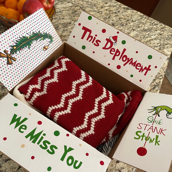 Christmas Care Package for Deployment / Winter Military Gift for Long ...