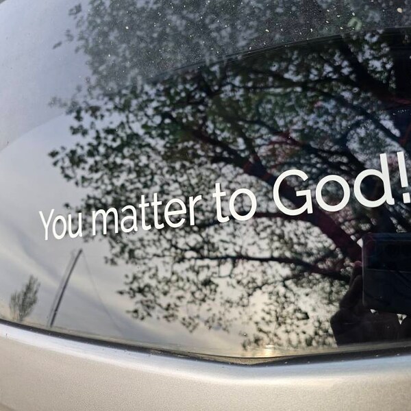 CUSTOM Bible Verse Car Decal - Custom Christian Sticker - Personalized ...