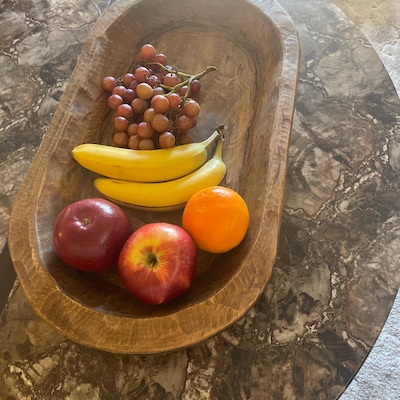 Turquoise Small Prayer Bowl, Wood Prayer Bowl, Dough Bowl, Bowls by Kim ...
