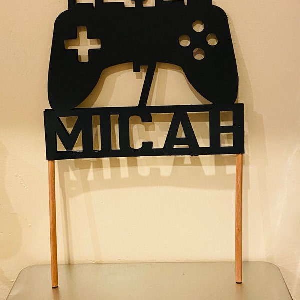 Gamer Svg Cake Topper; Personalize Name and Age of Birthday Boy or Girl ...