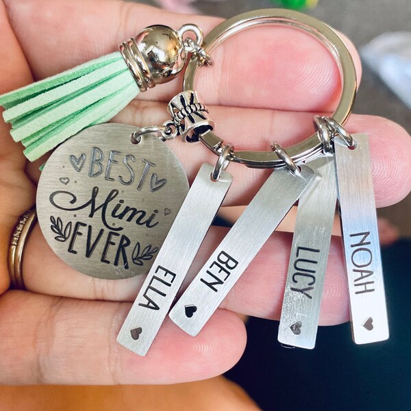 Mimi Gift Keychain Key Chain • BEST MIMI EVER • #1 Mimi • Mimi Gift ...
