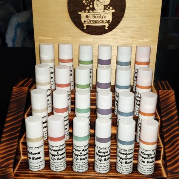 Modern Lip Balm Displays for Standard Sized Tubes & Jumbo Cardboard Tubes - 17 or 22 Mm Holes ...