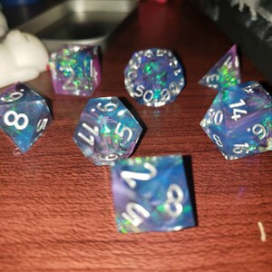 Cosmic Starlight DND Dice Galaxy Space Sharp Edge Dice - Etsy