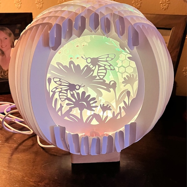 Bee Sphere Popup SVG for Cricut Projects, Cameo4, Scanncut, Paper ...