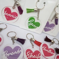 Keyring Display Card Svg, Keyring Display Card Template, Keychain ...