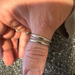 Silver Snake Thumb Ring Stackable Adjustable Ring Birthday - Etsy