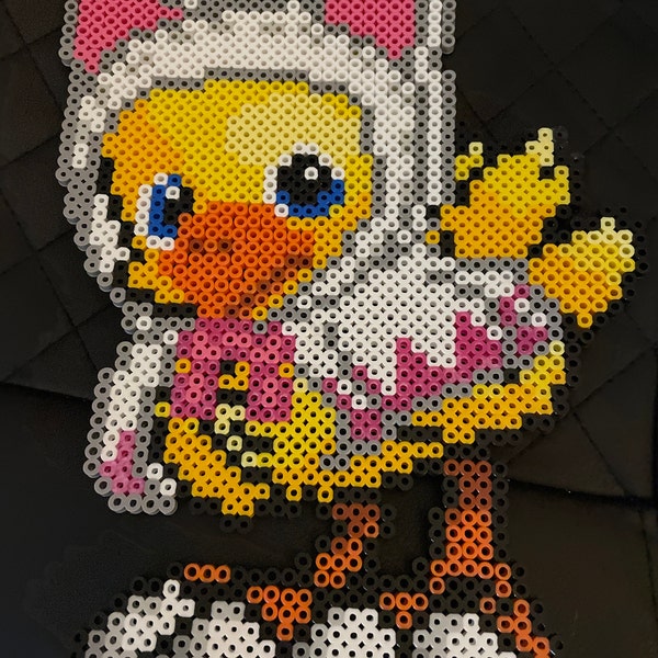 Cute Chocobo Inspired Perler Bead Art - Etsy