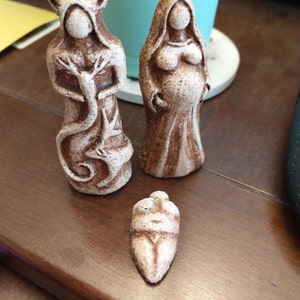 God Statue Goddess Statue Wicca Travel Set Mini Statue/ Set - Etsy