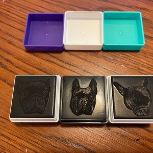 Custom Pet Stamp Self Inking-cat Dog Portrait Pre Inked Stamp ...