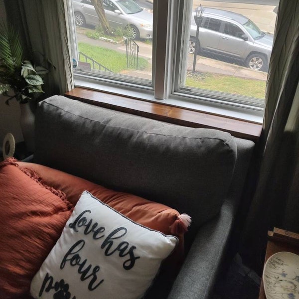 Powered Wood Console Table 5 Inches Deep Behind the Sofa Table With ...