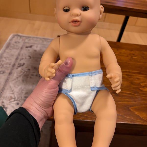 2 Pc Doll Dress & Diaper Set Black and White Check Strawberry Outfit ...