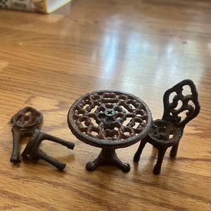 Mini Bistro Set Fairy Garden Miniature - Etsy