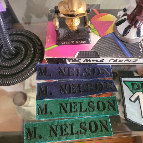 MST3K M. Nelson Name Tag Patch - YOUR NAME CUSTOM - Etsy