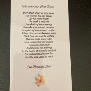 Personalised Funeral Order of Service & Laminated Memorial Cards Forget ...
