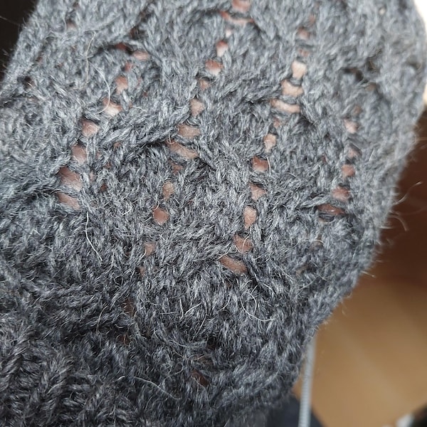 Traditional Aran Sweater - 100% Pure New Wool / Pure Soft Merino Wool ...