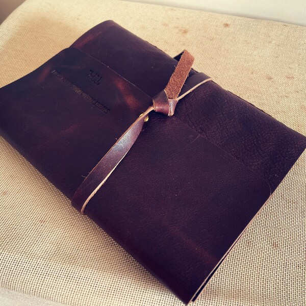 Leather Journal Personalized, Lined Paper Leather Bound Notebook ...