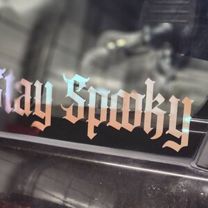 Stay Spooky Halloweeen Vinyl Car Decal Car Sticker Halloween - Etsy